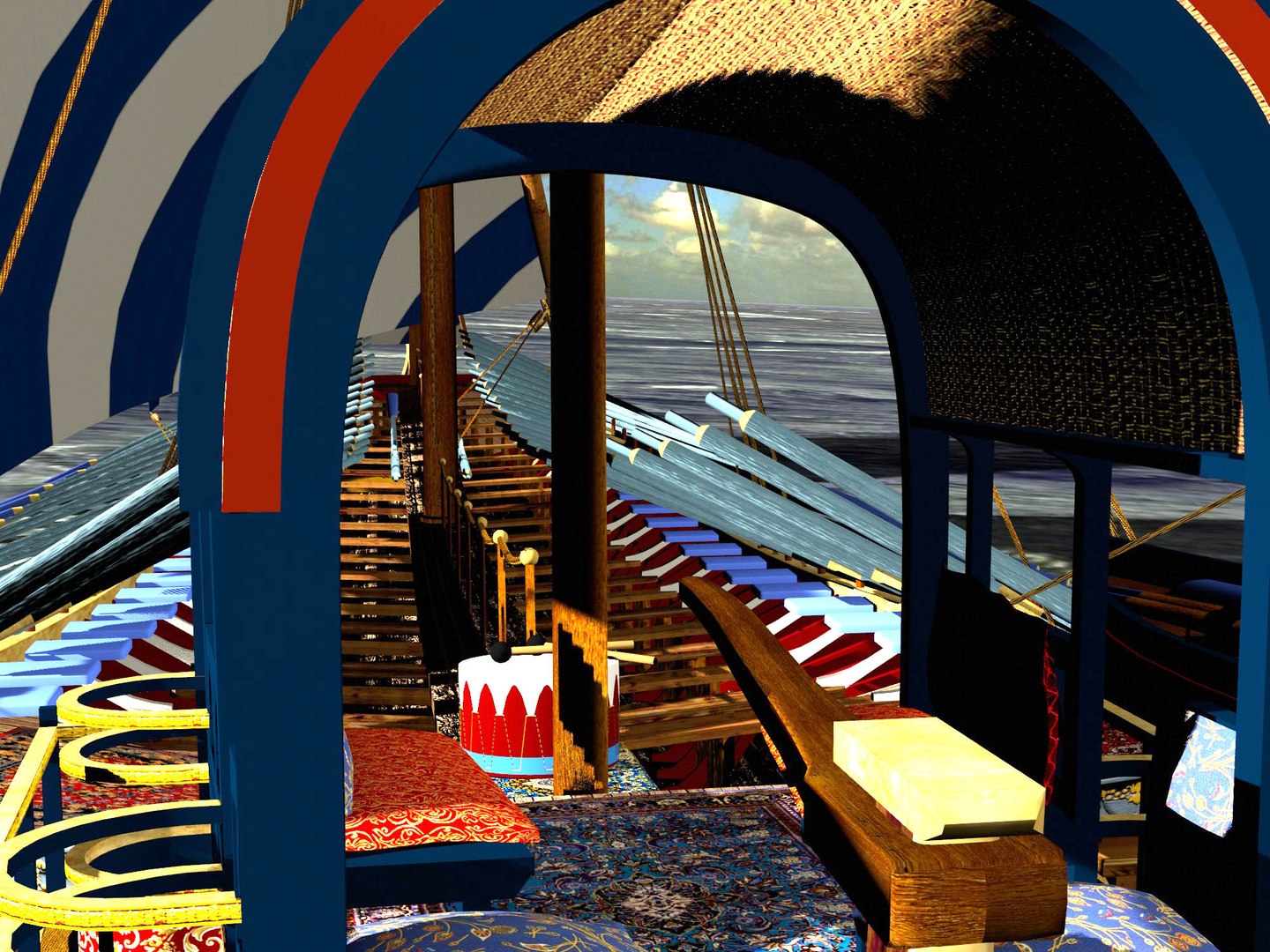 Caique Of The Sultan - Arab-Turkish WarShip - XVI Century - Model ...