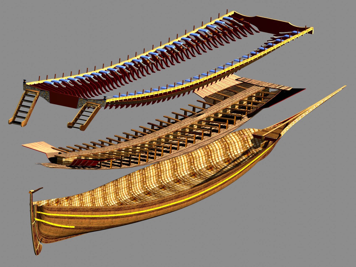 Caique Of The Sultan - Arab-Turkish WarShip - XVI Century - Model ...