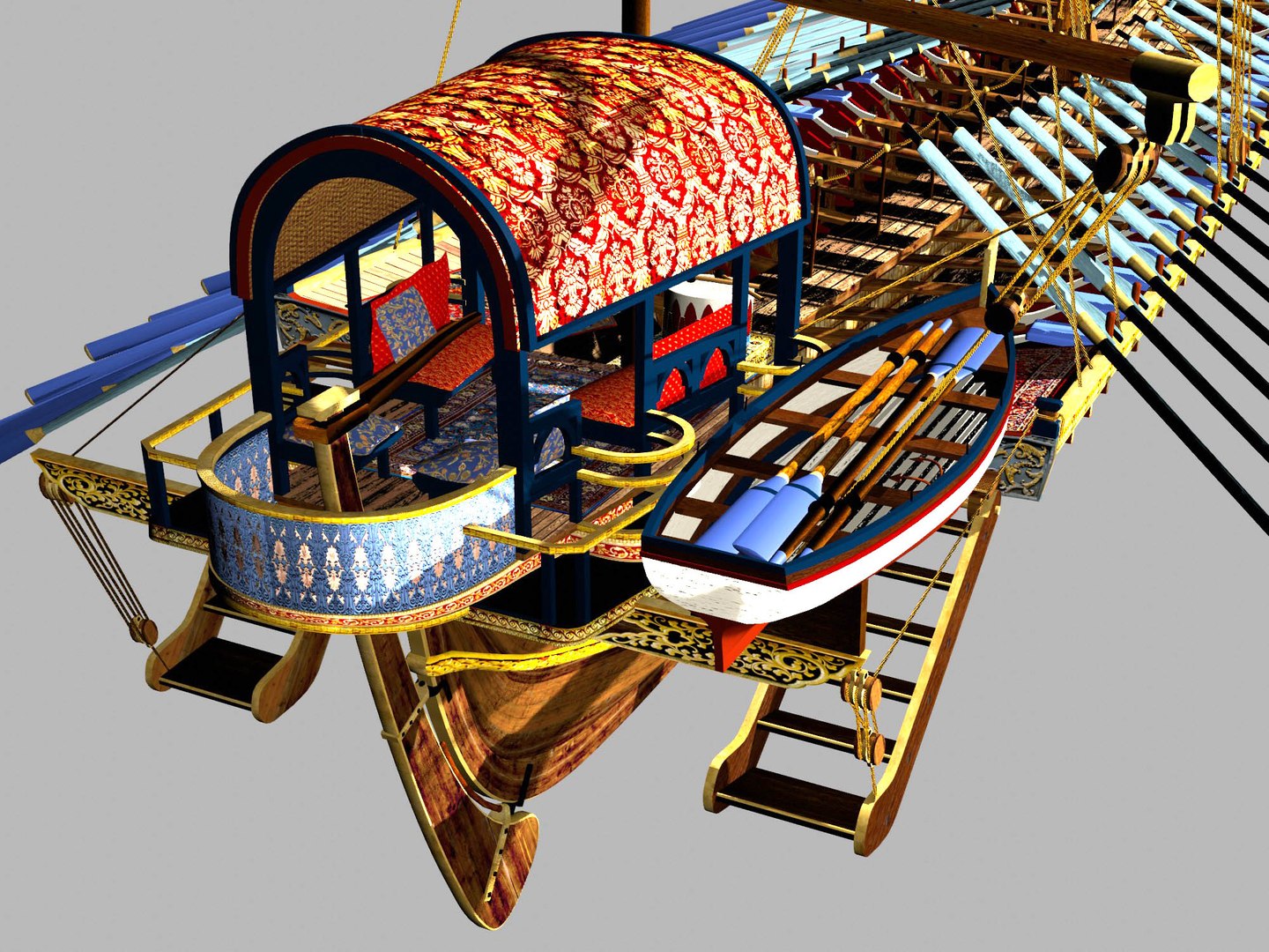 Caique Of The Sultan - Arab-Turkish WarShip - XVI Century - Model ...