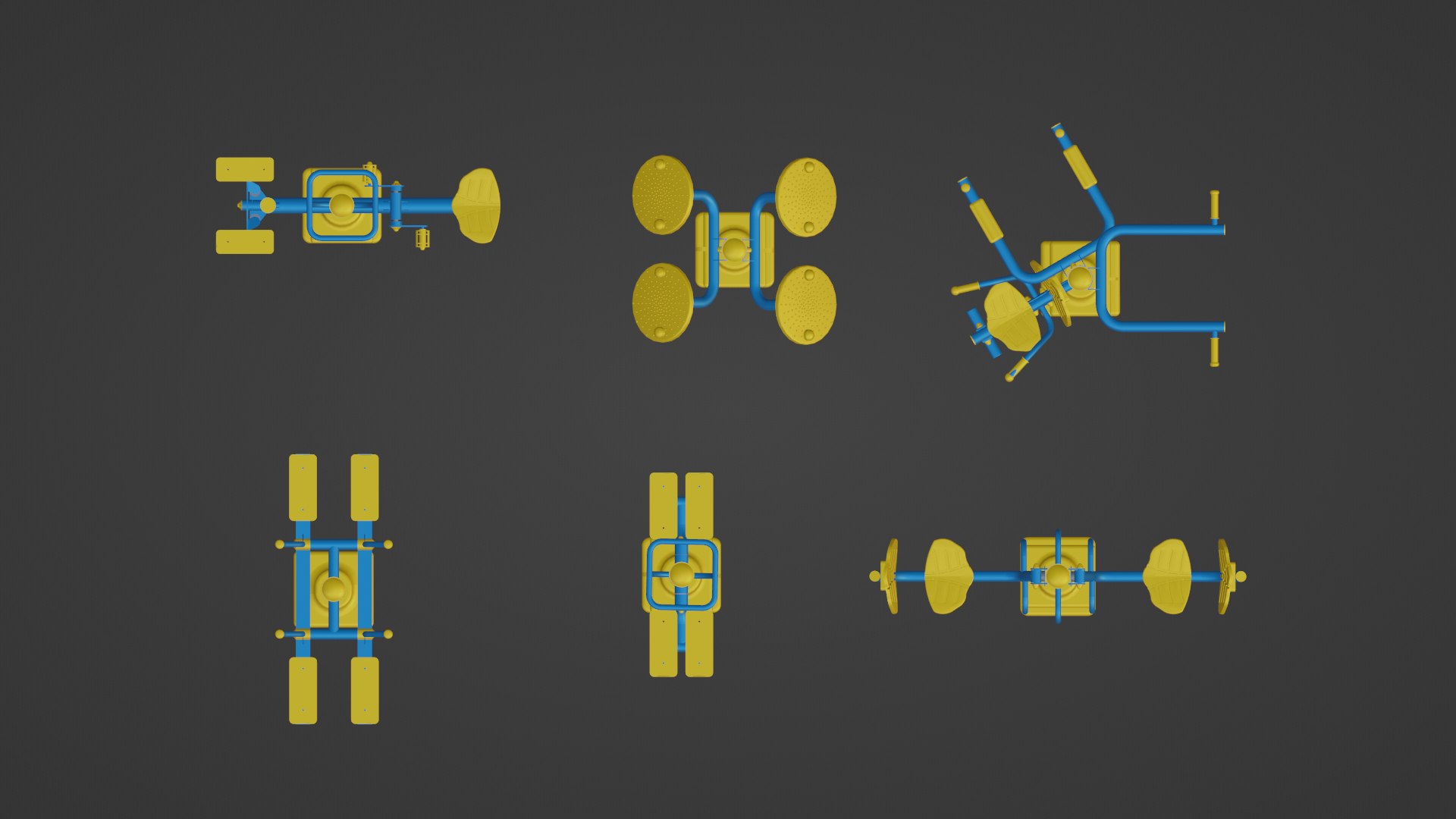 3D Outdoor Fitness Collection Model - TurboSquid 2147762