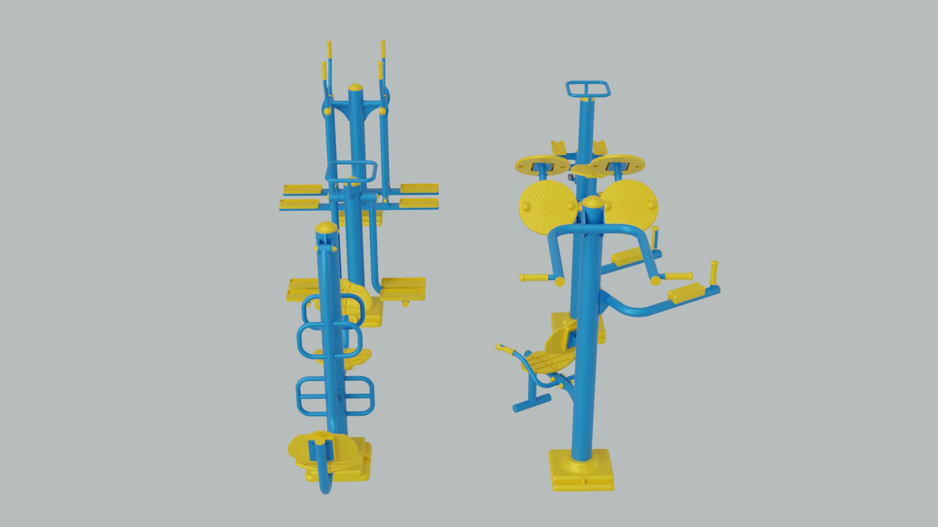 3D Outdoor Fitness Collection model - TurboSquid 2147762