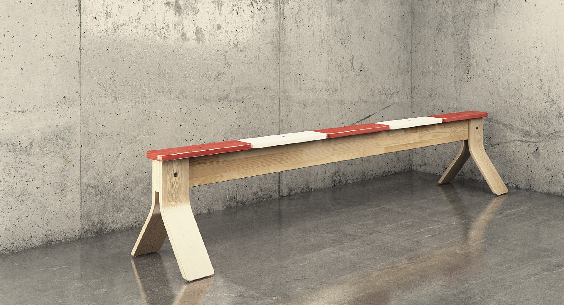 Ikea Balance Bench 3d Model