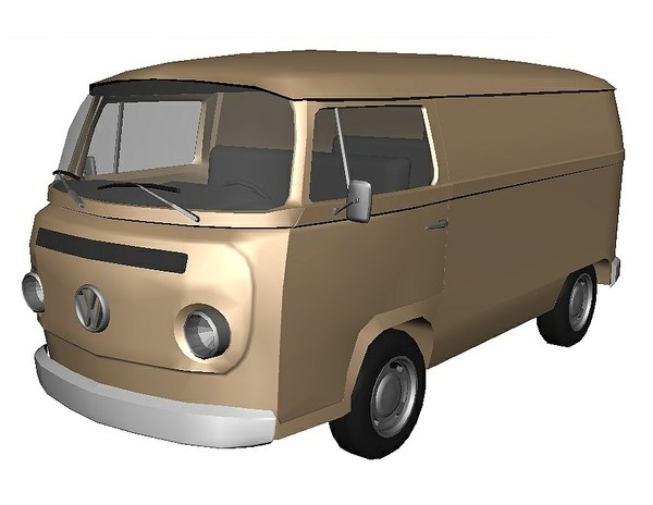 modelo 3d minibus van tan - TurboSquid 1259657