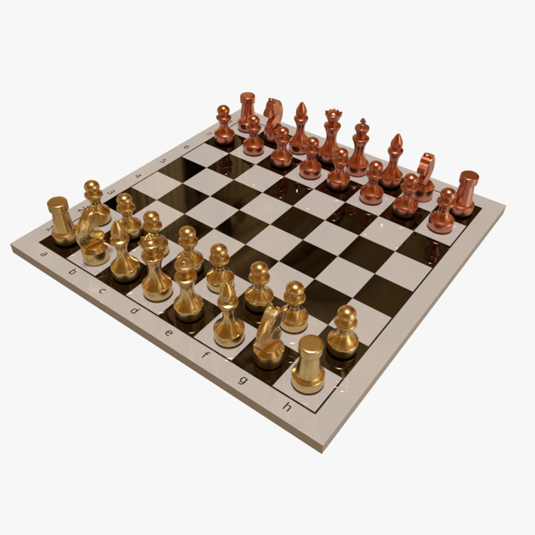 Chess Set 3d Obj