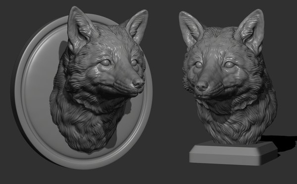 red fox 3d model