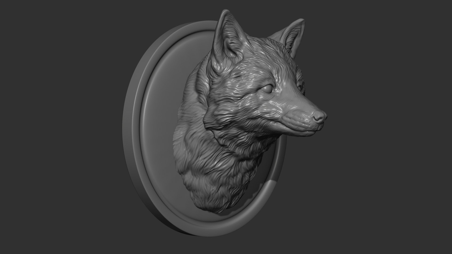 3D Fox Head - TurboSquid 1821355
