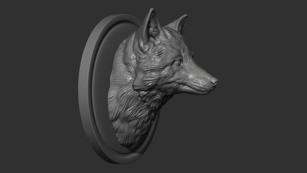 3D Fox head - TurboSquid 1821355