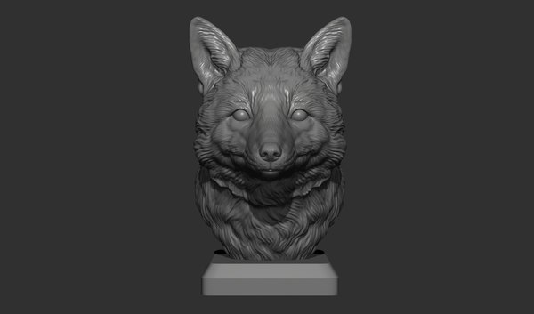 3D Fox head - TurboSquid 1821355