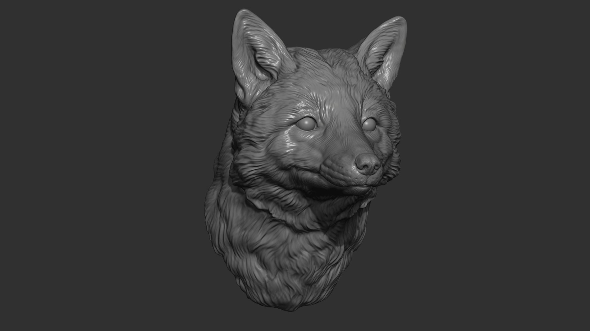 3D Fox Head - TurboSquid 1821355