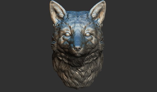 3D Fox head - TurboSquid 1821355