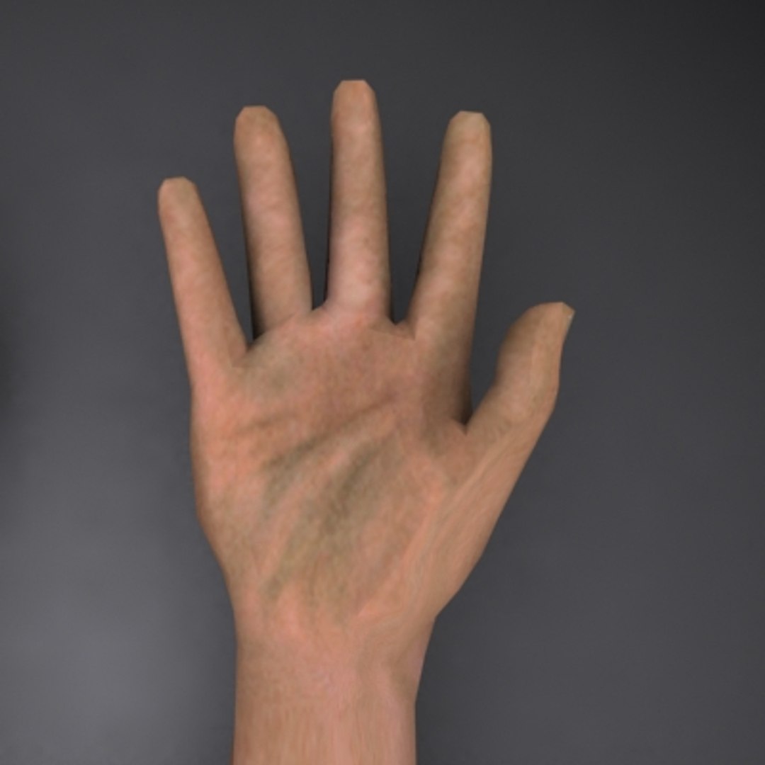 maya male hand 1st person