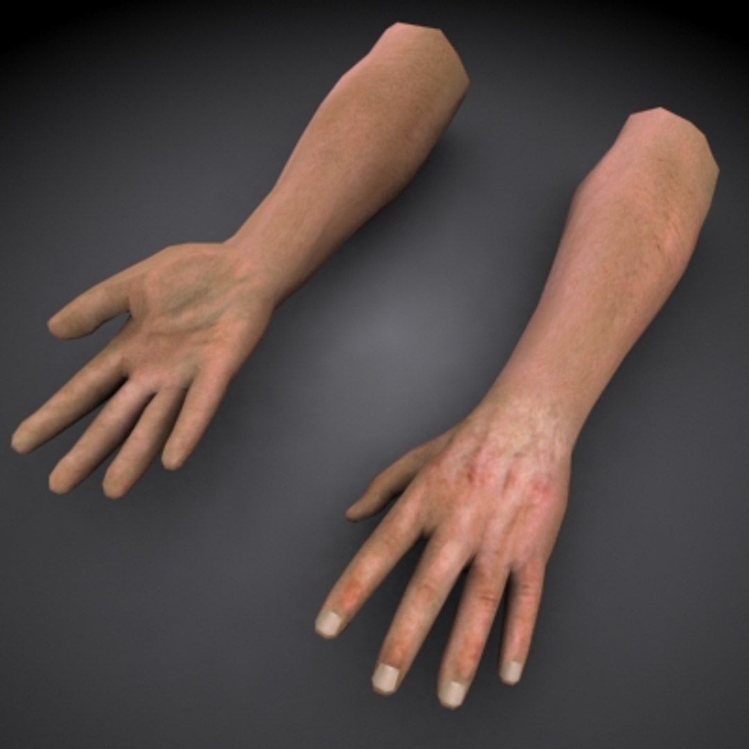 maya male hand 1st person