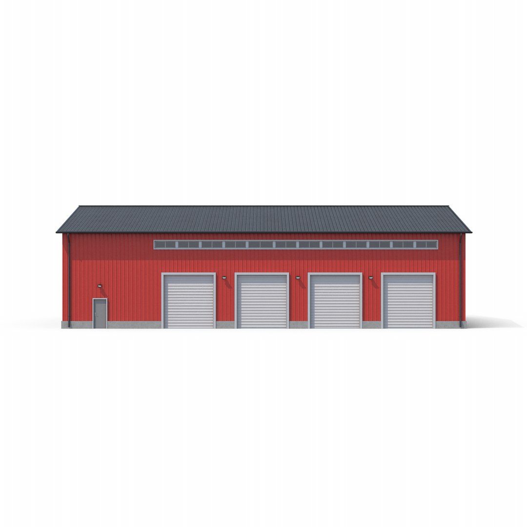 Red Warehouse 5 3D - TurboSquid 2287135