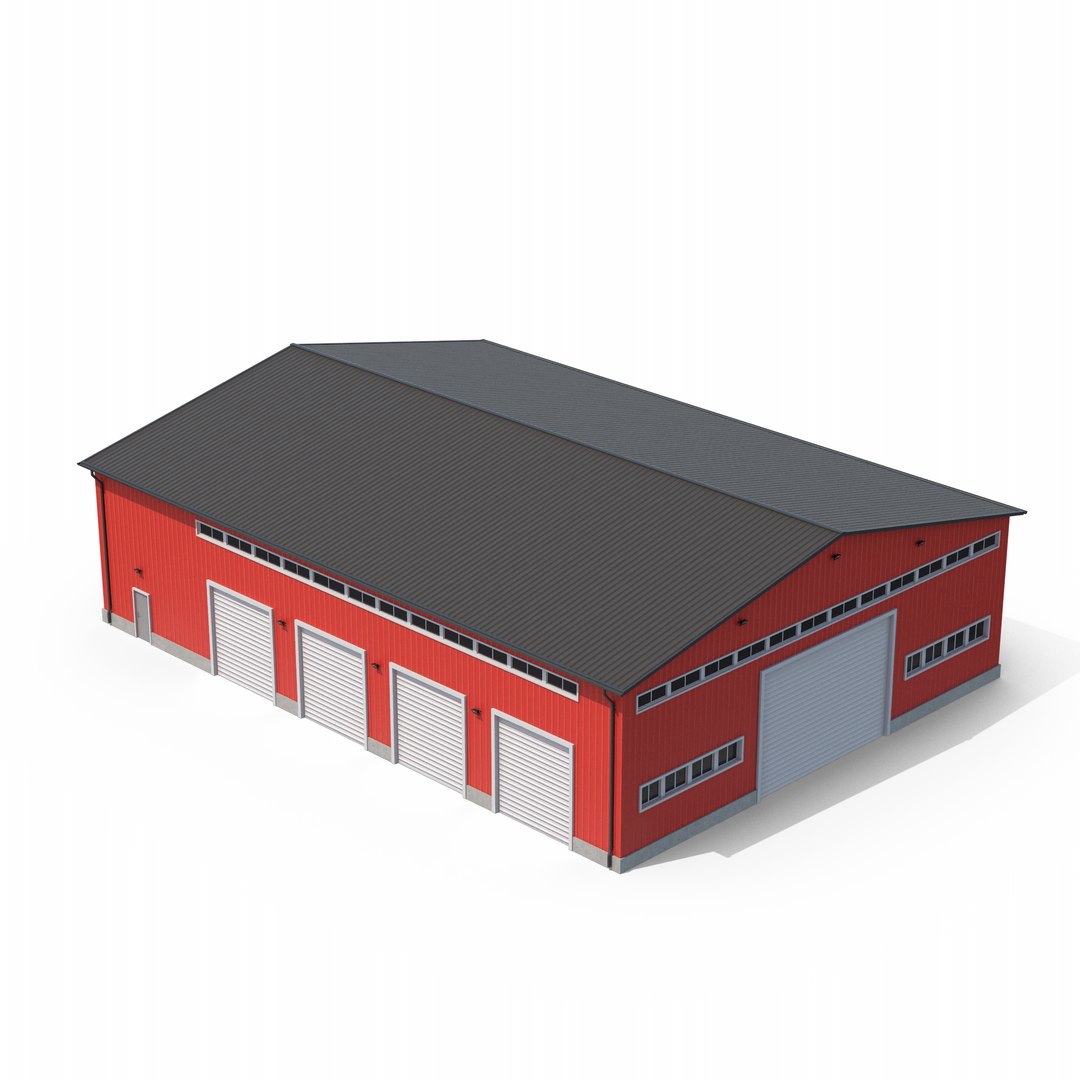 Red Warehouse 5 3D - TurboSquid 2287135