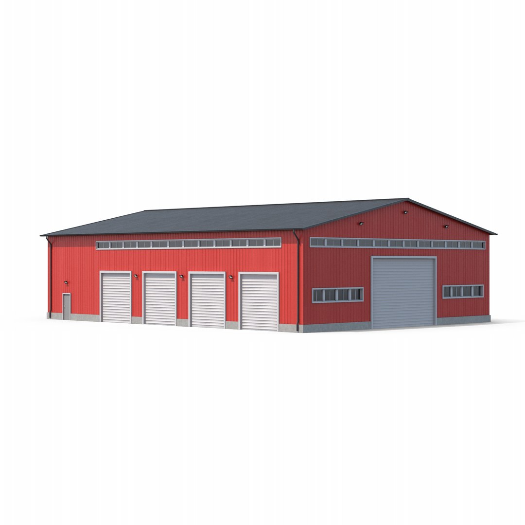 Red Warehouse 5 3D - TurboSquid 2287135