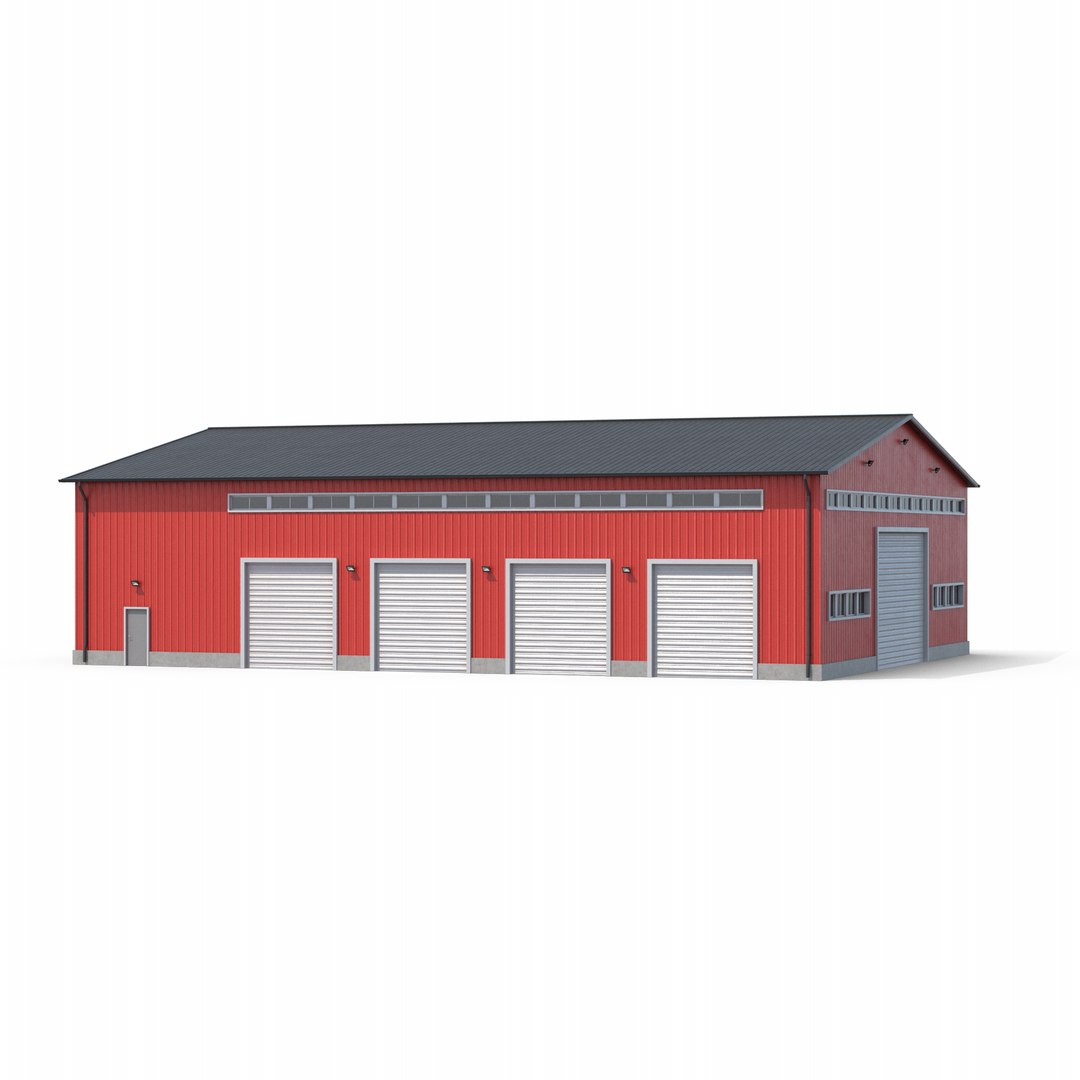 Red Warehouse 5 3D - TurboSquid 2287135