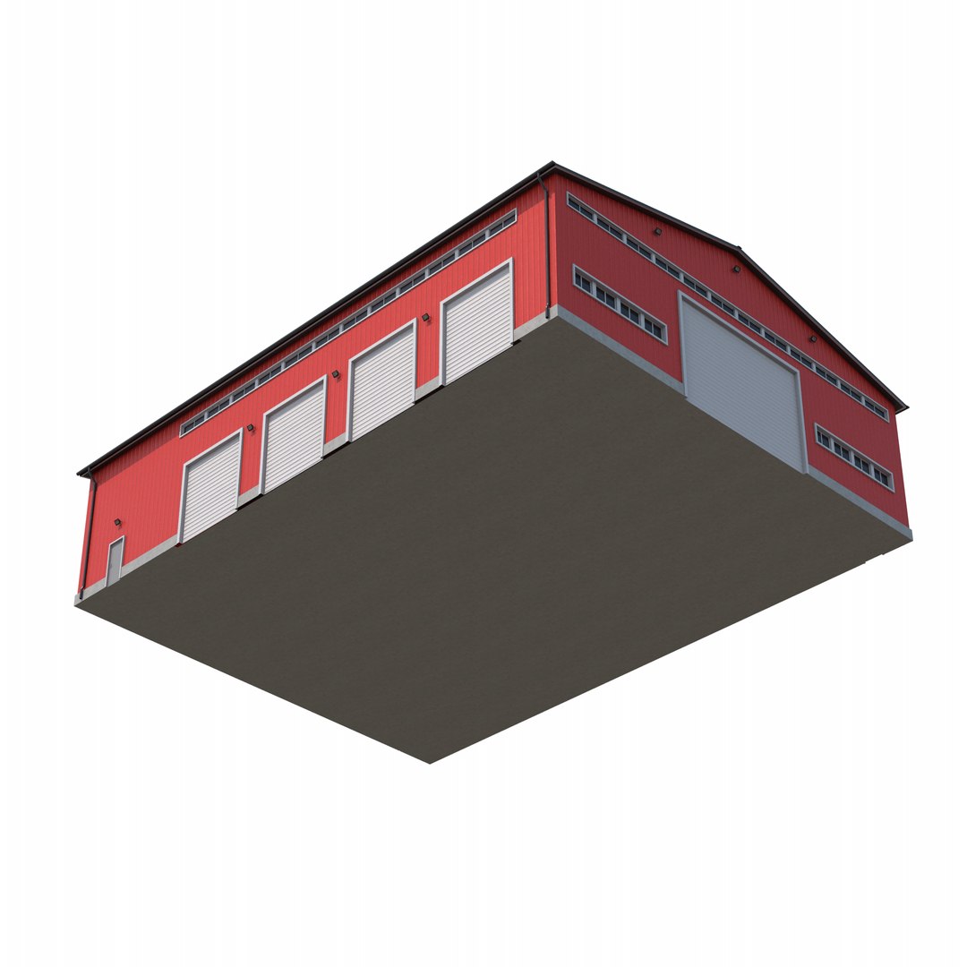 Red Warehouse 5 3D - TurboSquid 2287135