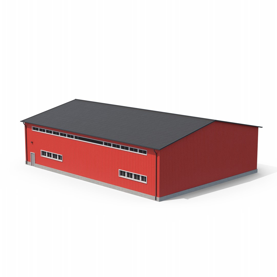 Red Warehouse 5 3D - TurboSquid 2287135