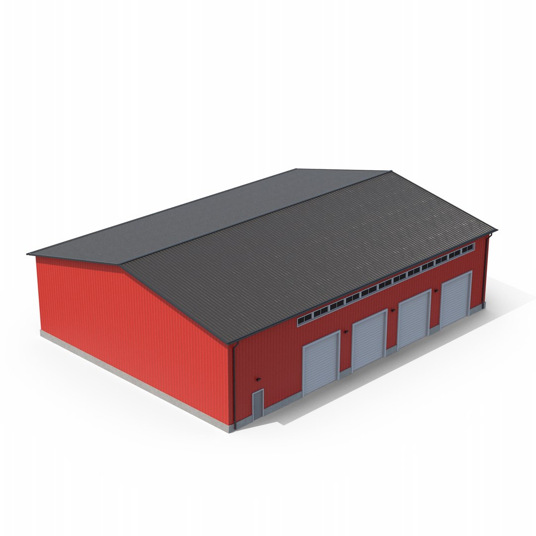 Red Warehouse 5 3D - TurboSquid 2287135