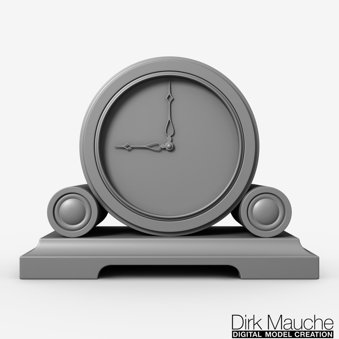 3d Model Shelf Clock