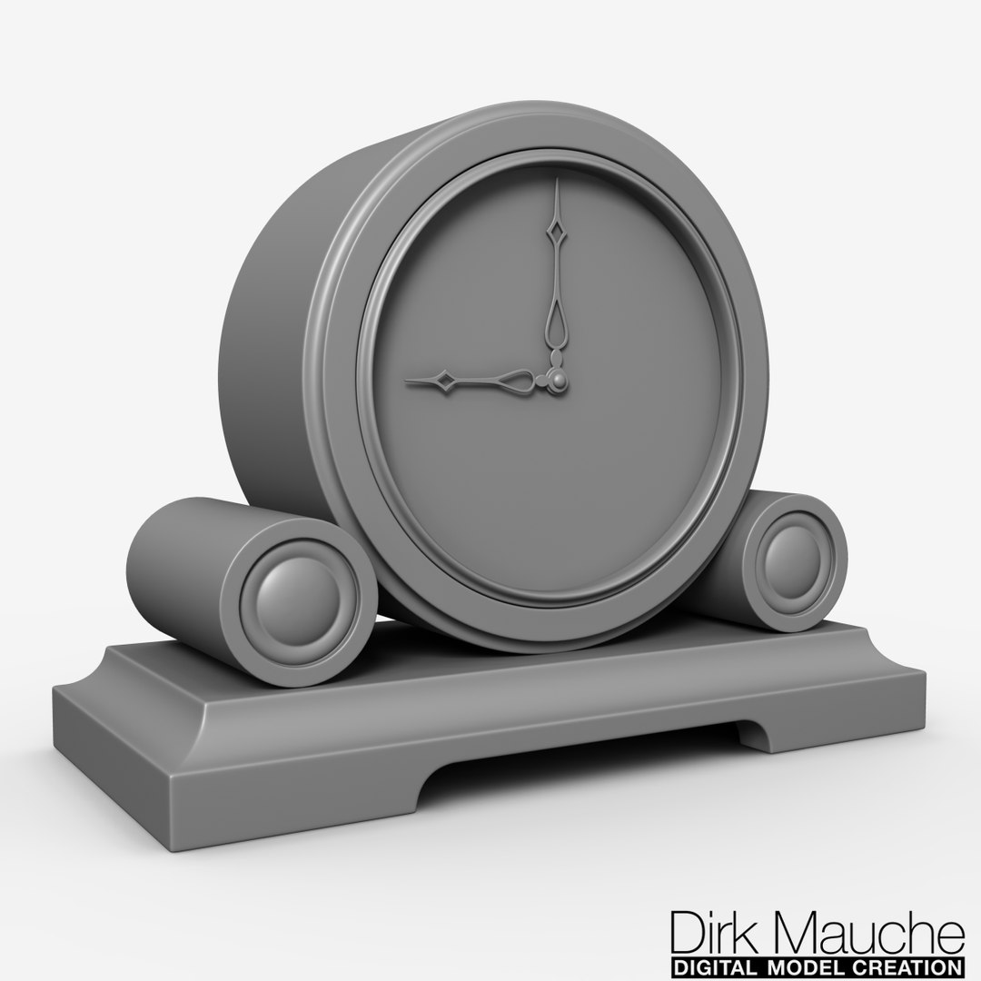 3d Model Shelf Clock