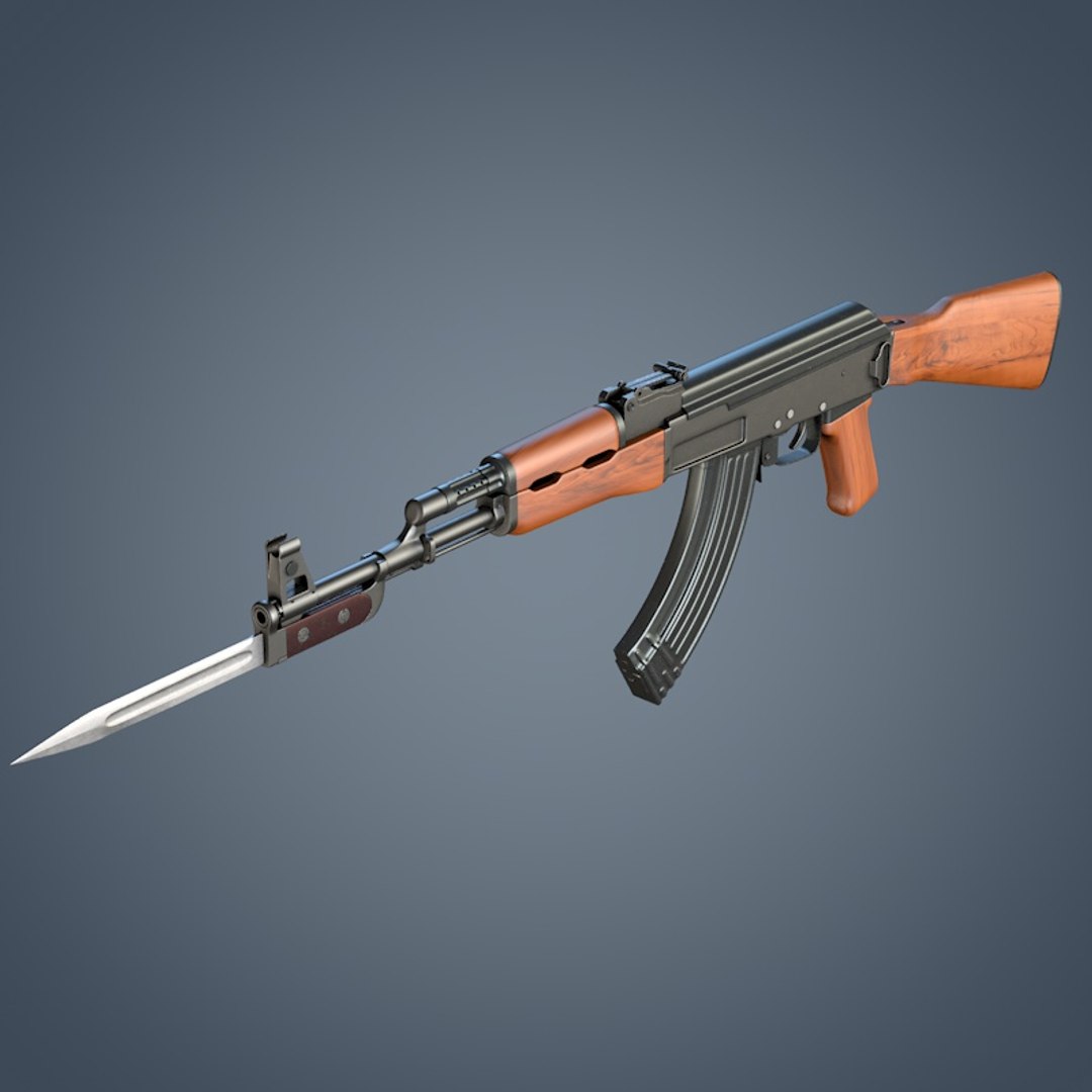 3d Model Kalashnikov Ak-47 Assault Rifle