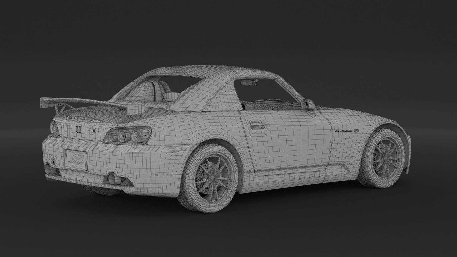 3D Honda S2000 Mugen Power Model - TurboSquid 2361485
