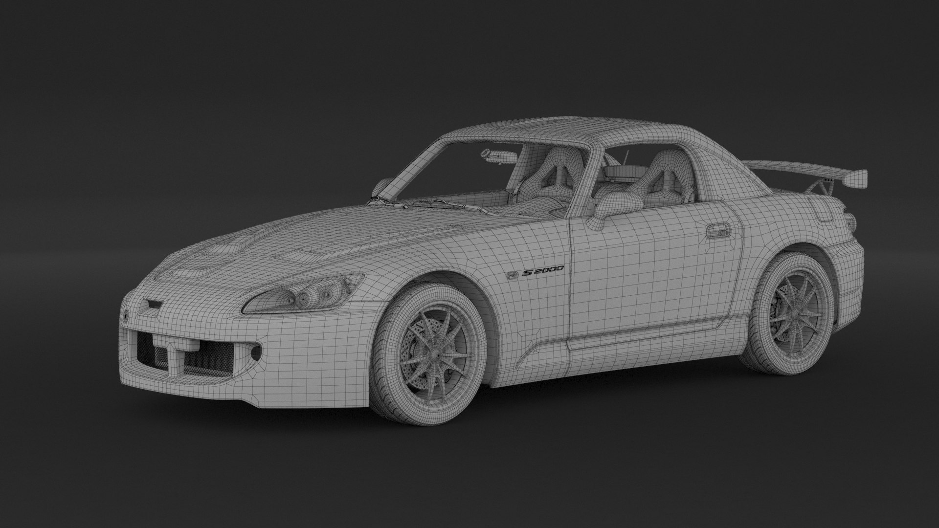 3D Honda S2000 Mugen Power Model - TurboSquid 2361485