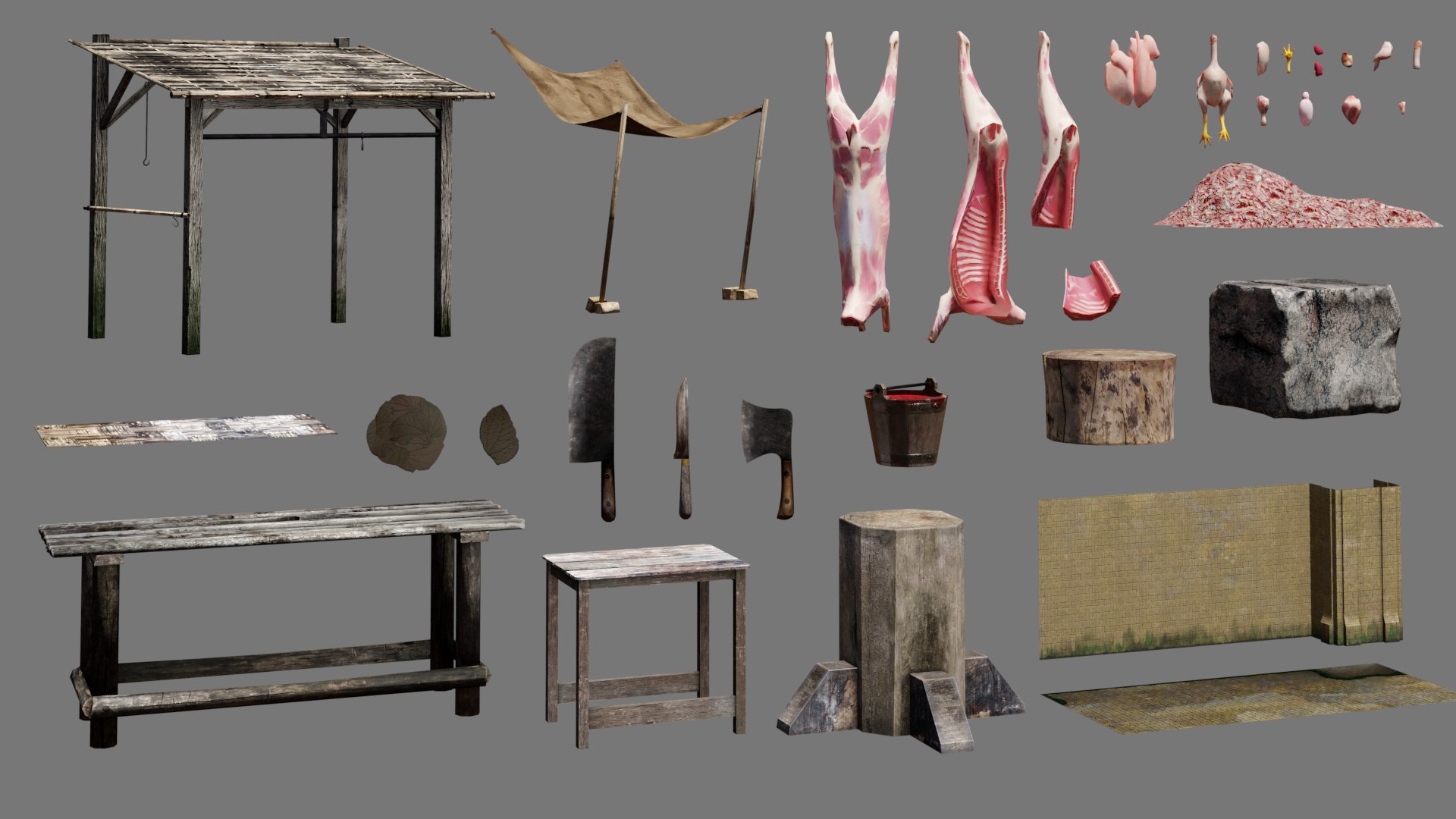 Butcher Shop 3D Model - TurboSquid 1767736
