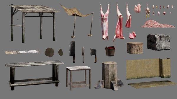 Butcher Shop 3D model - TurboSquid 1767736