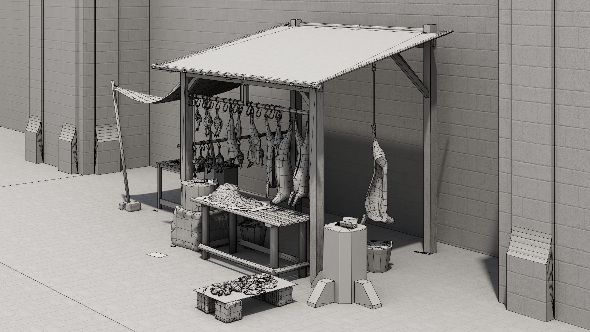 Butcher Shop 3D Model - TurboSquid 1767736