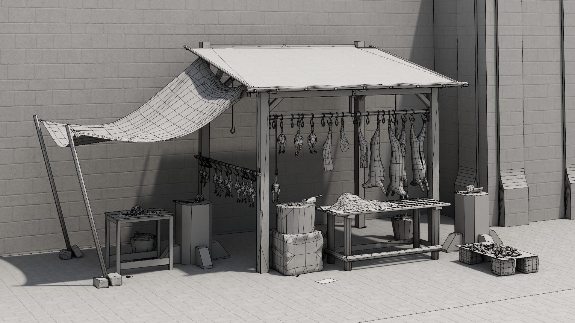 Butcher Shop 3D Model - TurboSquid 1767736