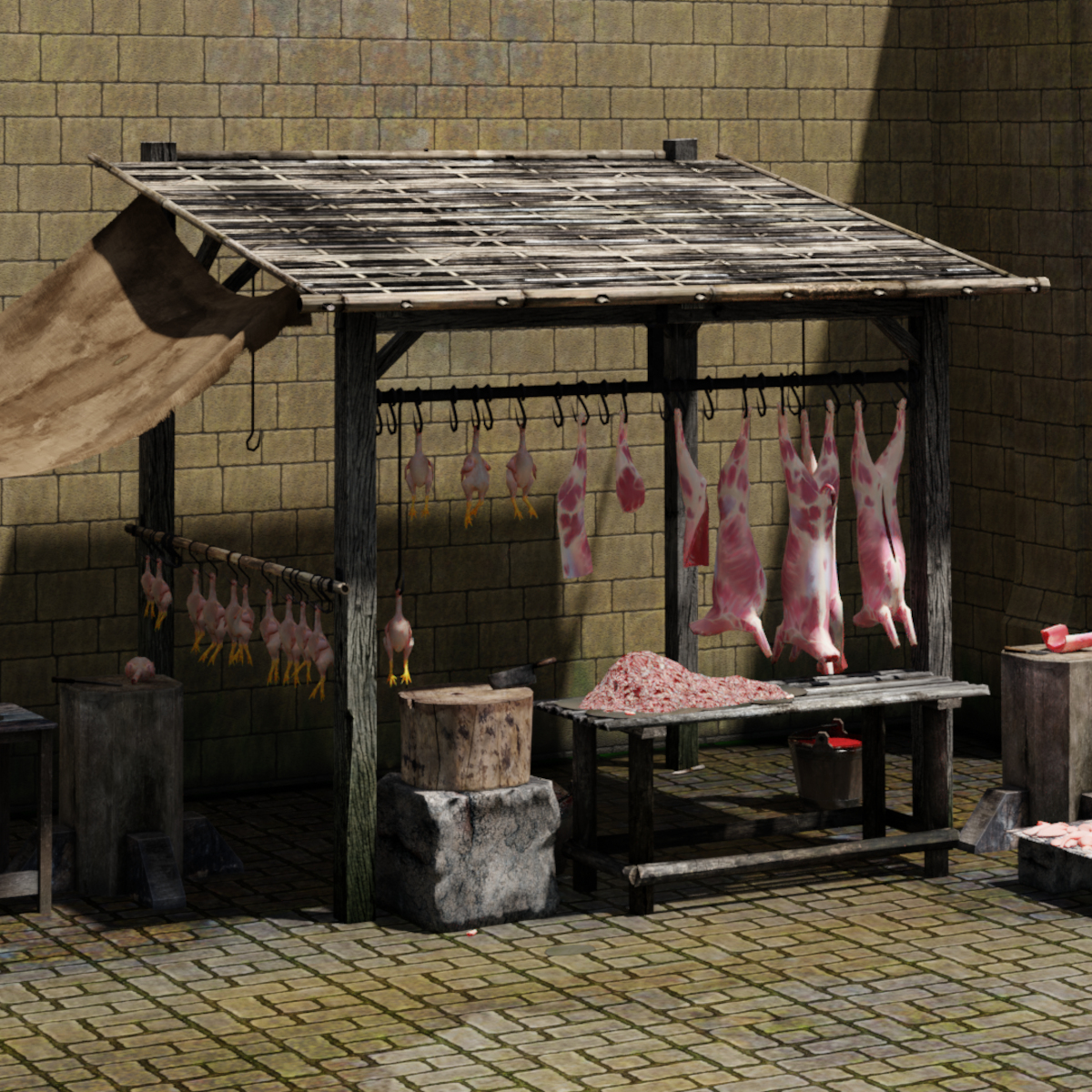 Butcher Shop 3D model - TurboSquid 1767736