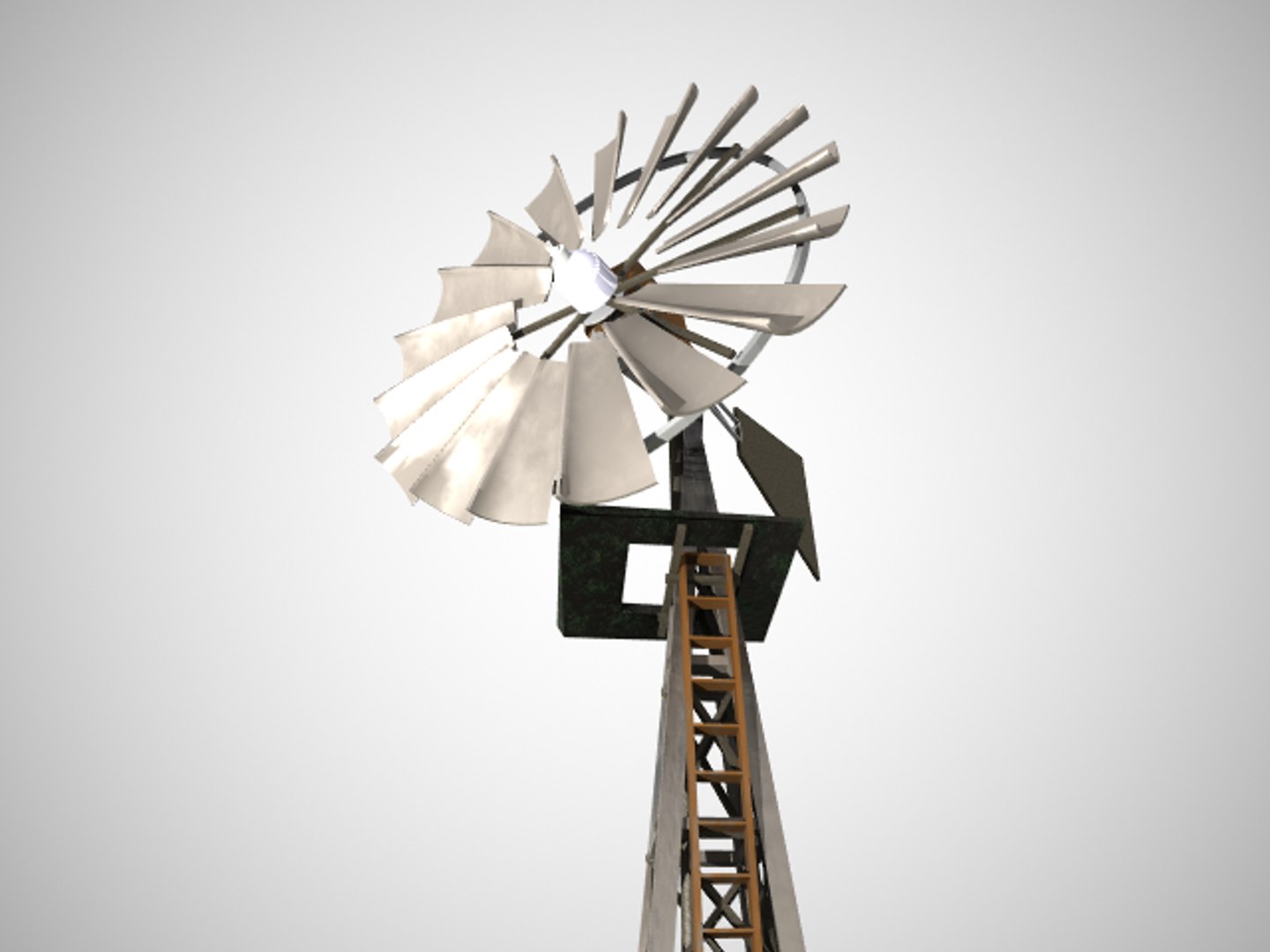 Old Windmill 3d Model