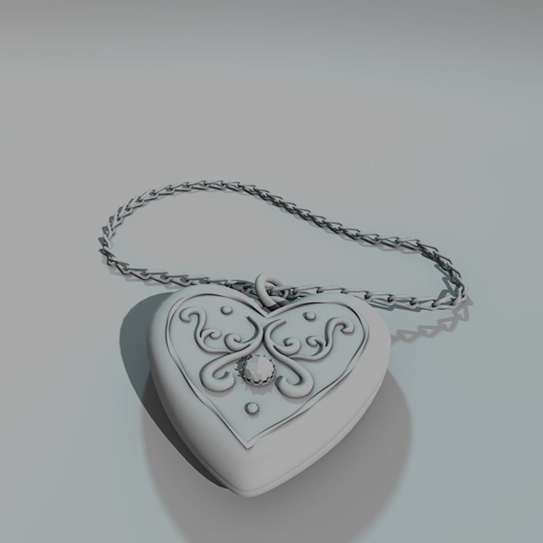 heart amulet 3d model