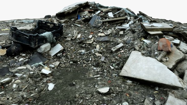 3D Heap Of Garbage On The Ground - TurboSquid 1729050