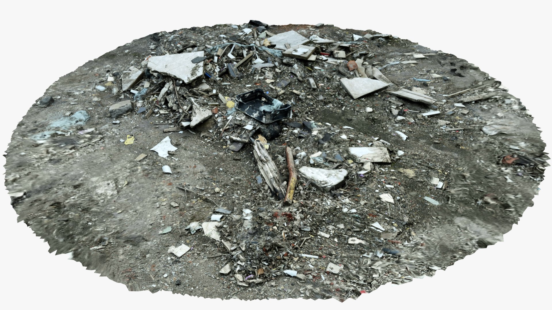 3D Heap Of Garbage On The Ground - TurboSquid 1729050