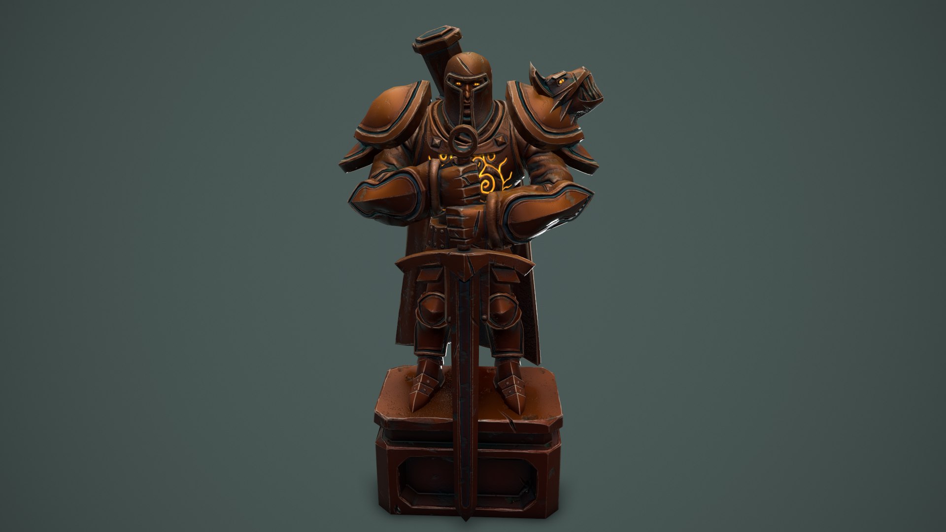 Knight Statue 3D Model - TurboSquid 1443921