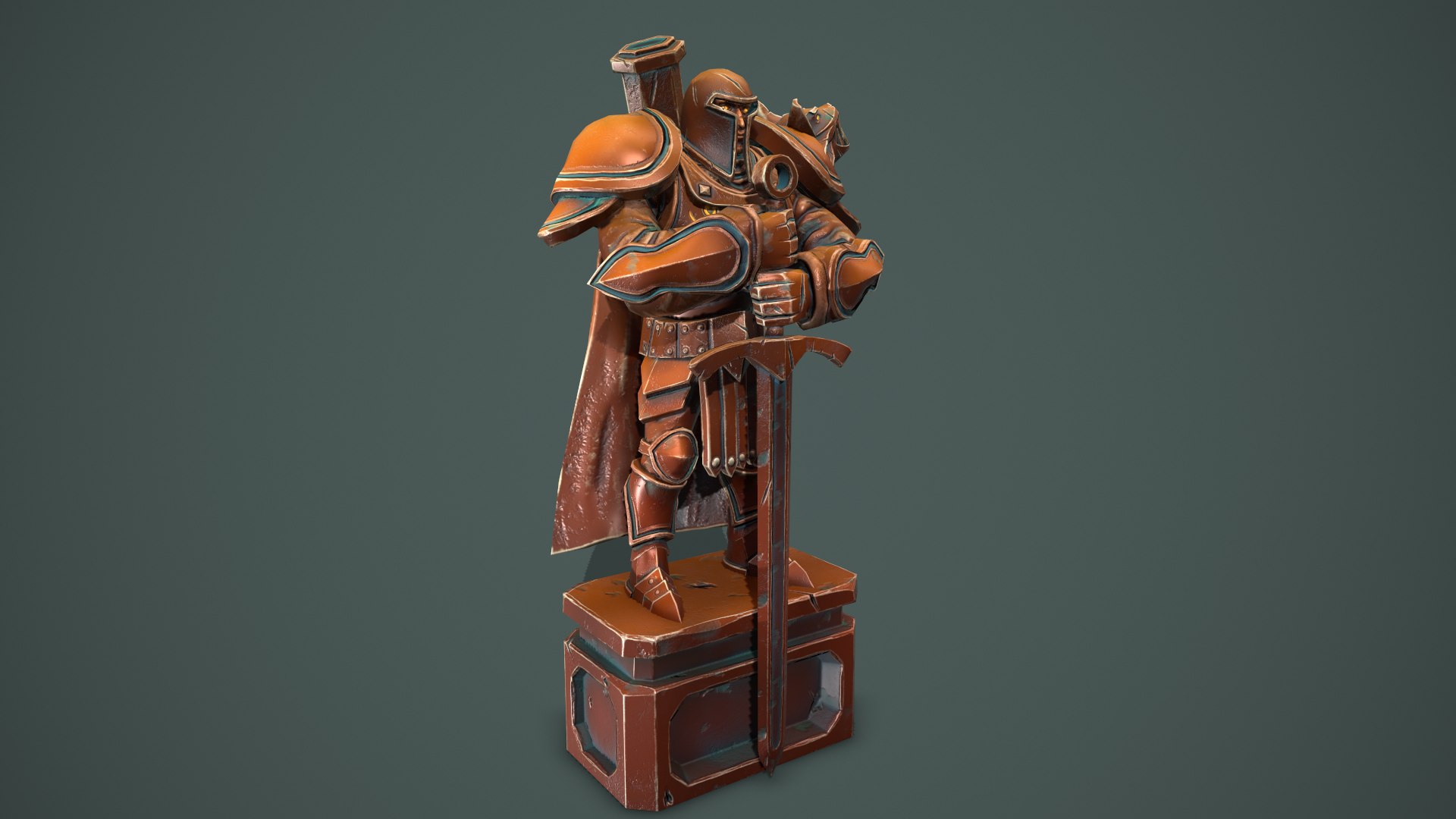 Knight Statue 3D Model - TurboSquid 1443921