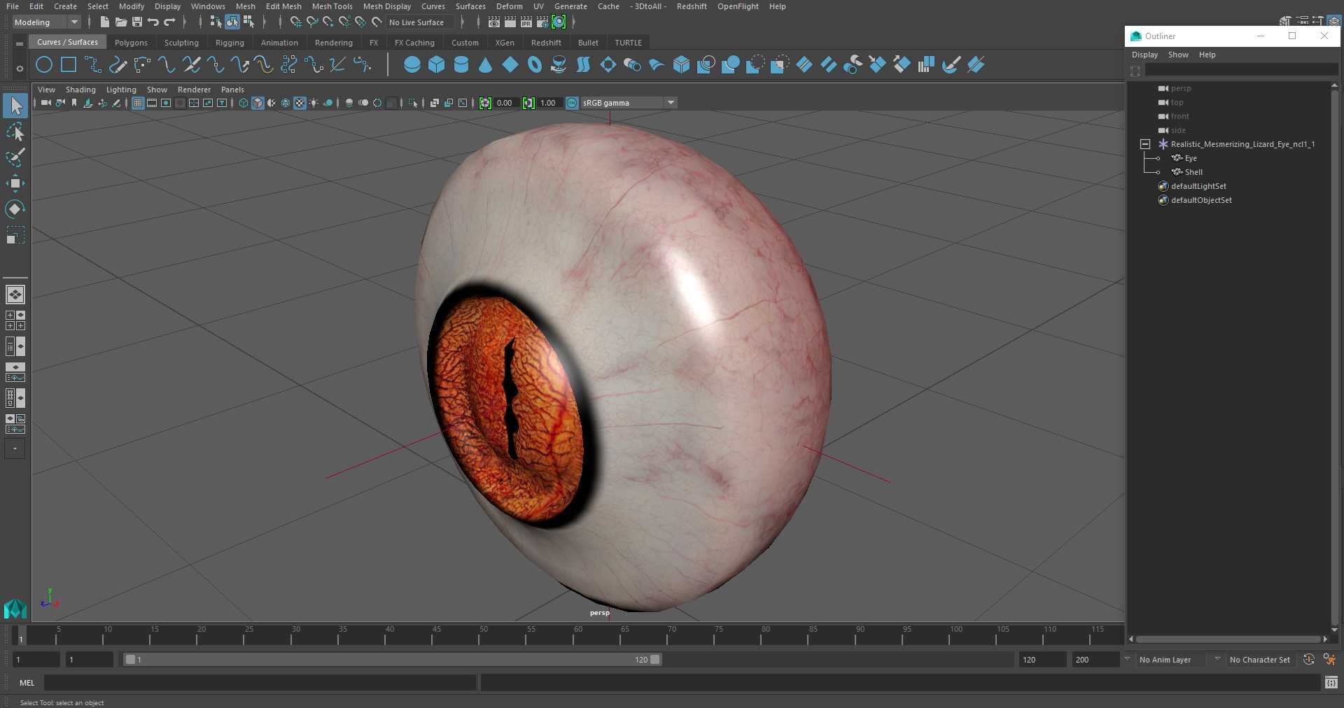 3D Realistic Mesmerizing Lizard Eye - TurboSquid 2195792