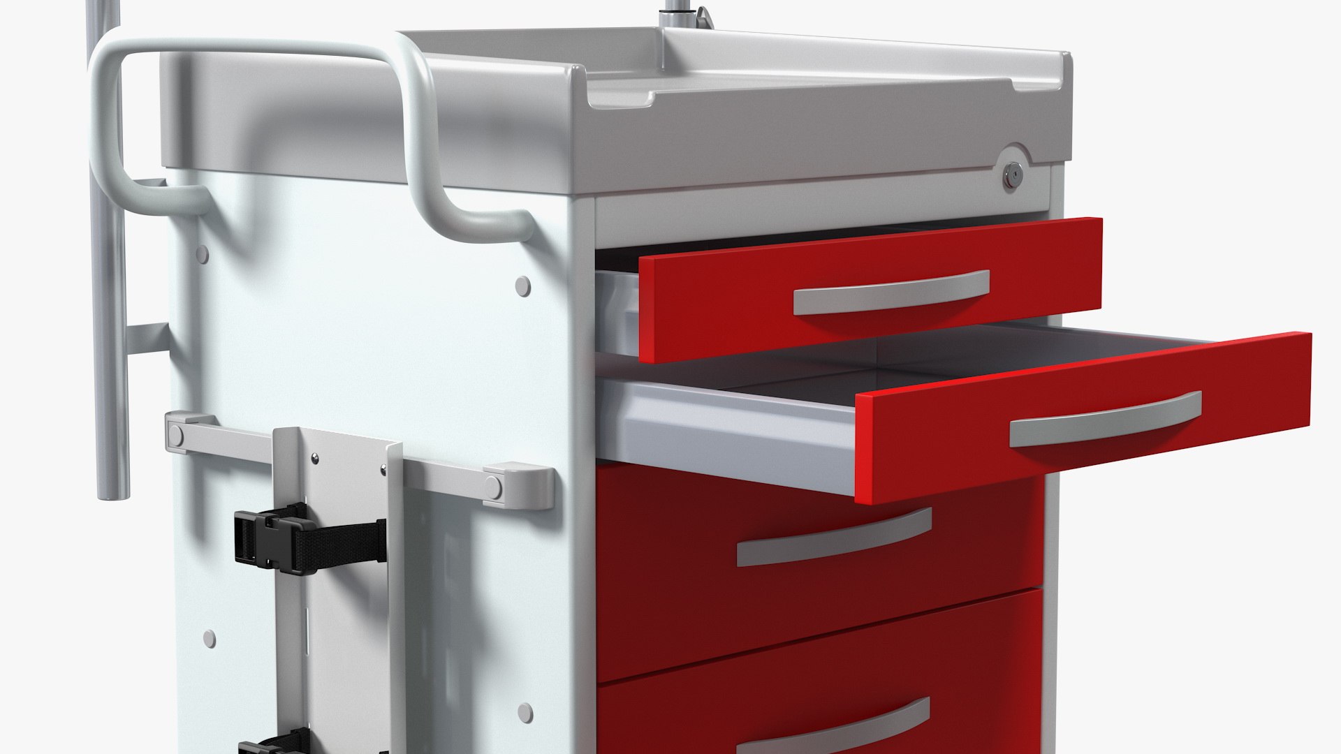 3D medical cart defibrillator shelf - TurboSquid 1634888