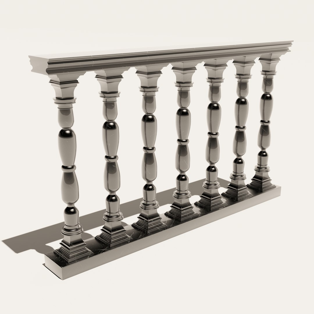 3D Classical balustrade - TurboSquid 1973999
