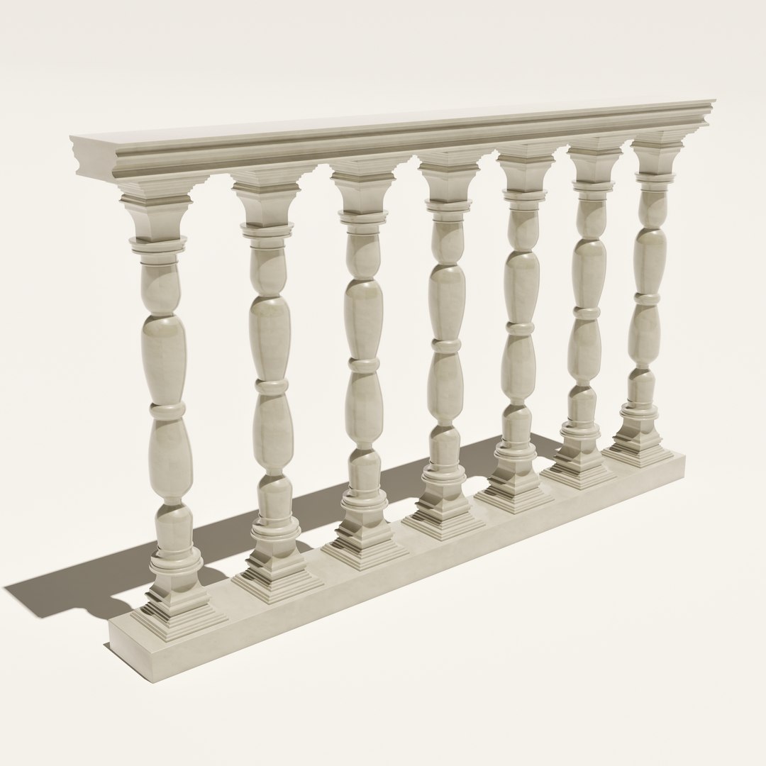 3D Classical balustrade - TurboSquid 1973999