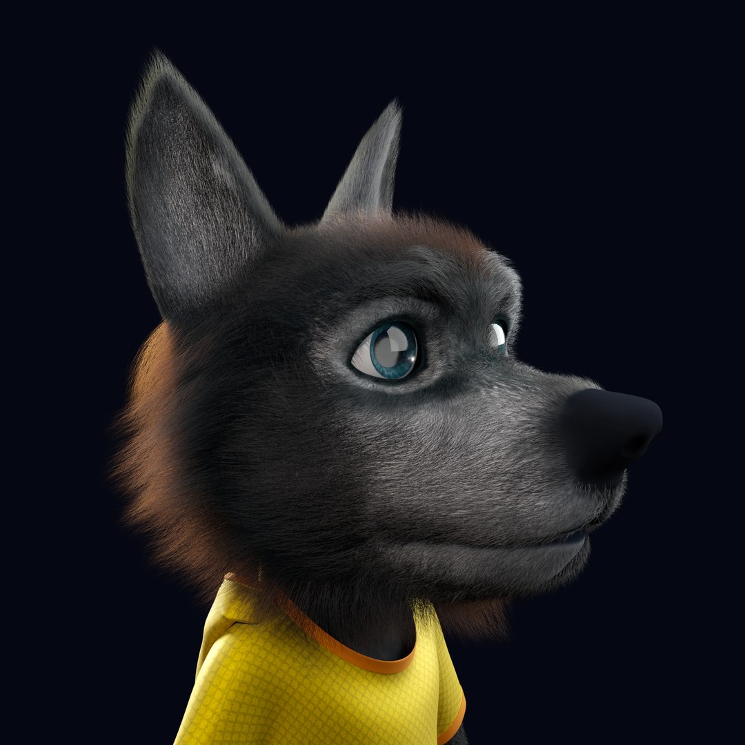 3D Cartoon Wolves NoRig - TurboSquid 2010098