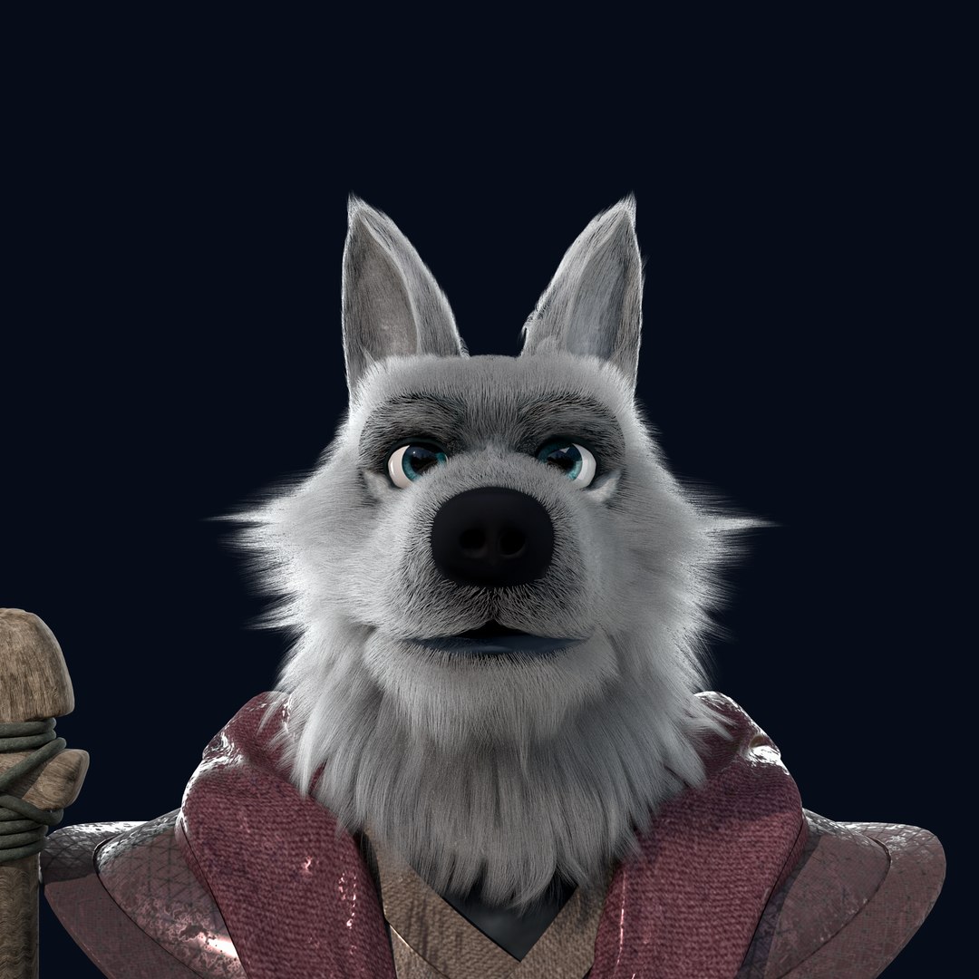 3D Cartoon Wolves NoRig - TurboSquid 2010098