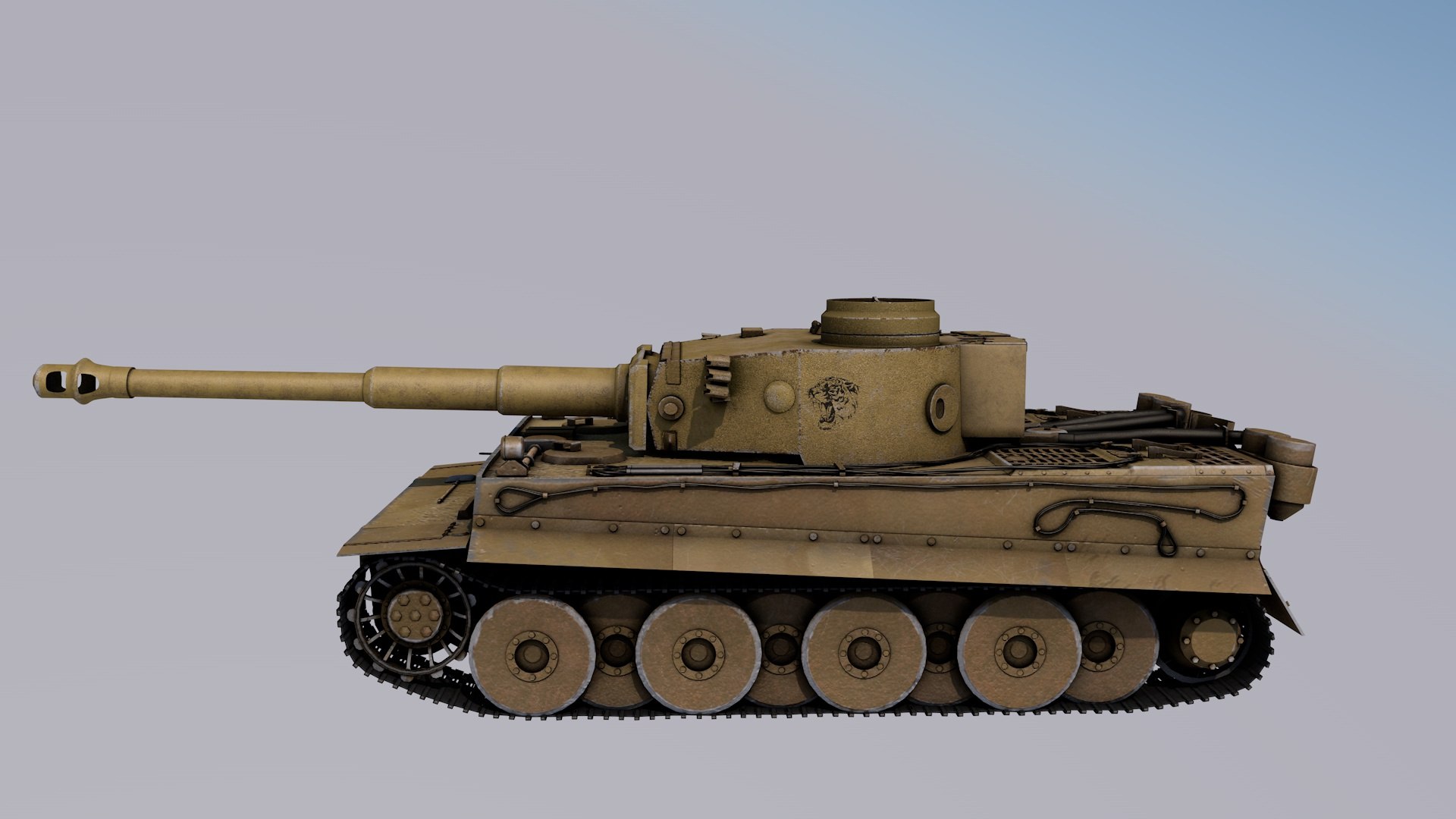 3D Tiger Tank - TurboSquid 1691890