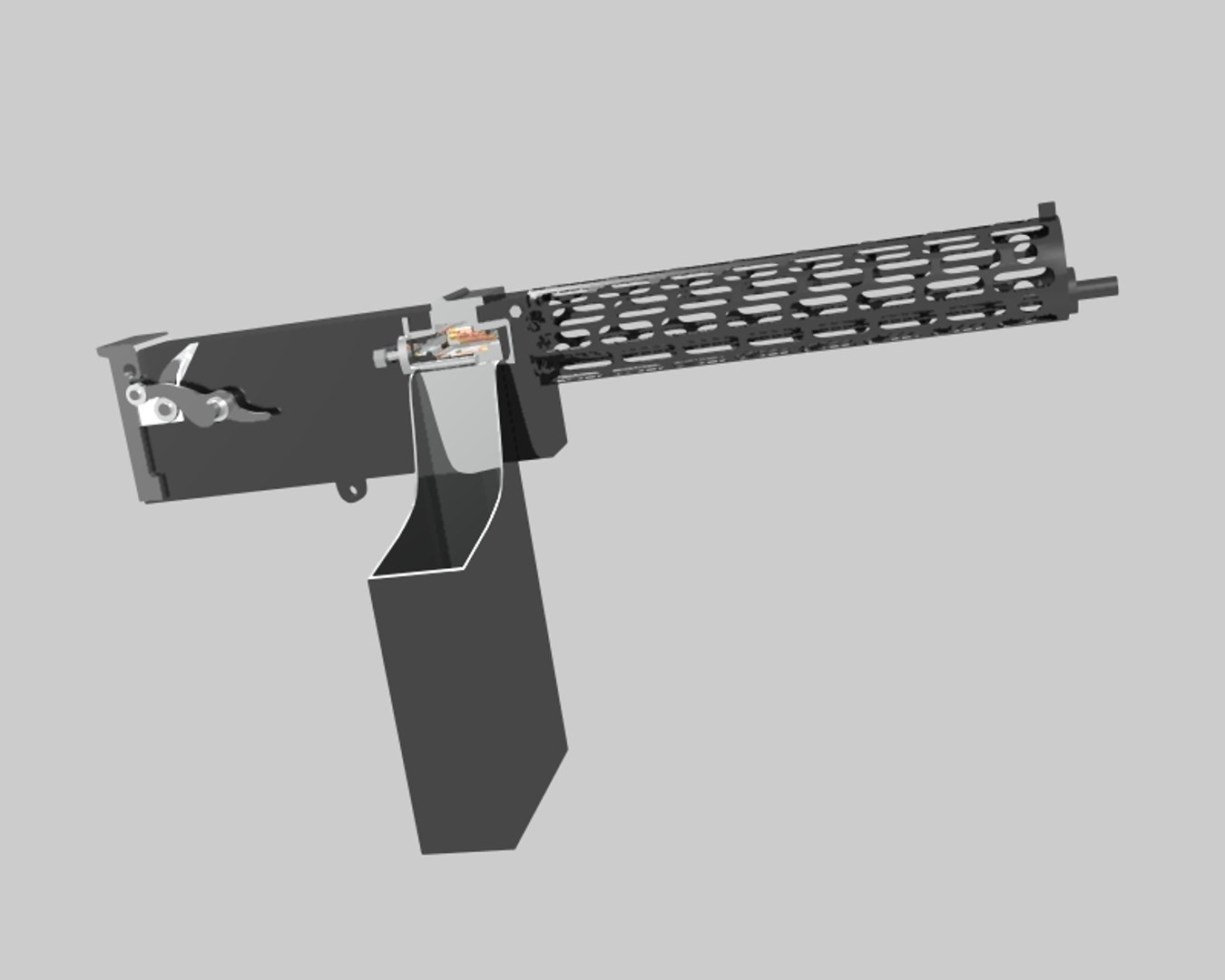 Free Wwi Machine Gun 3d Model
