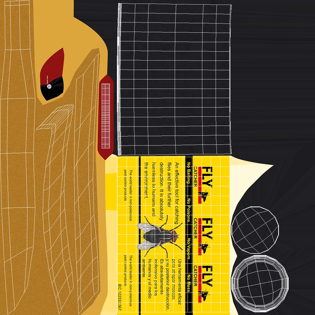 Fly Tape Paper Opened 3D - TurboSquid 2106135