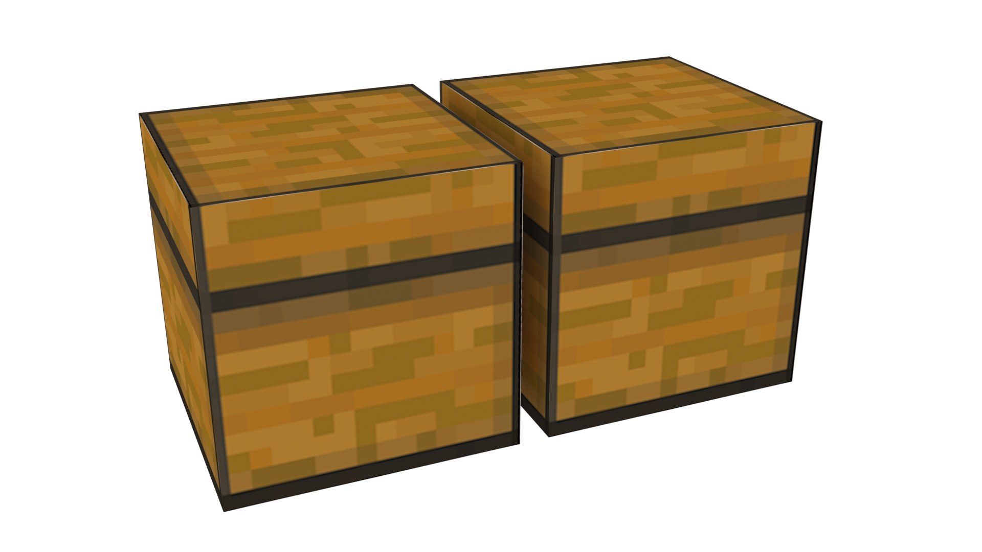 Minecraft Chests 3D Model - TurboSquid 2362723