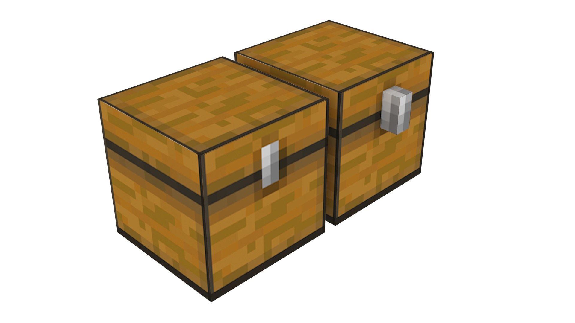 Minecraft Chests 3D Model - TurboSquid 2362723